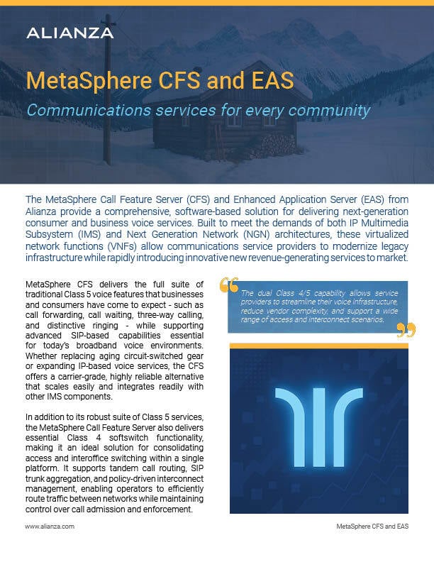 MetaSphere CFS and EAS